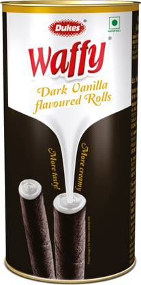 Dukes Waffy Dark Vanilla flavoured Wafer Rolls Price in India - Buy ...