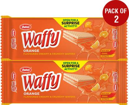 Dukes Waffy - Orange flavoured creamy & crunchy Wafers Price in India ...