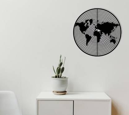Laser Homegoods Laser Metal Wall Art World Map Metal Wall Decor Hang it ...