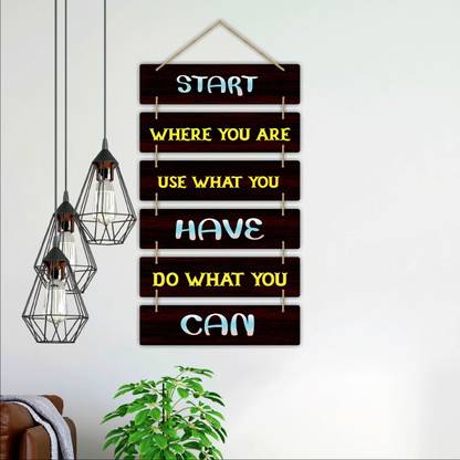 Prinzip Positive Quotes Wooden Wall Hanging Showpiecefor Home ...