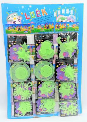 Ikshu Radium Galaxy And Stars Glow In Dark Wall Stickers Pack Of 1 ...