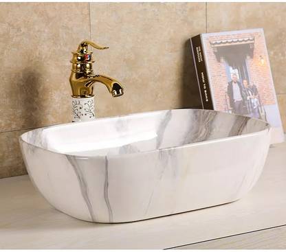 Joyo Cera Art Wash Basin Countertop, Tabletop Ceramic Bathroom Sink ...