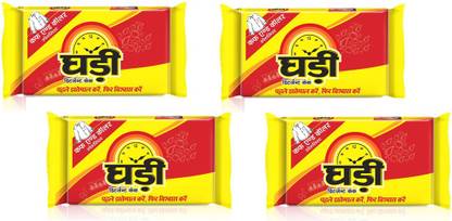 Ghadi DETERGENT BAR WASHING BAR PACK OF 4 Detergent Bar Price in India ...