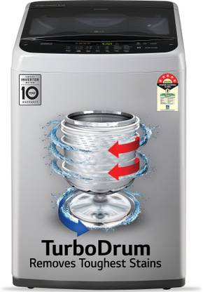 LG 8 kg 5 Star Fully Automatic Top Load Washing Machine Silver Price in ...
