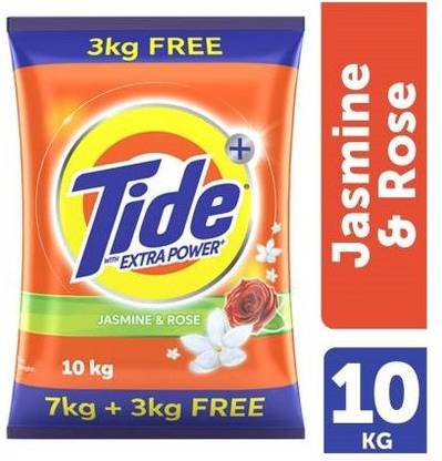 Tide Extra Power Plus Jasmine And Rose Washing Powder Detergent Powder 10000 g () Detergent ...