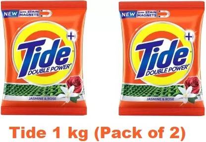 Tide Washing Detergent Powder ^^ (Pack of 2) Detergent Powder 2 kg ...