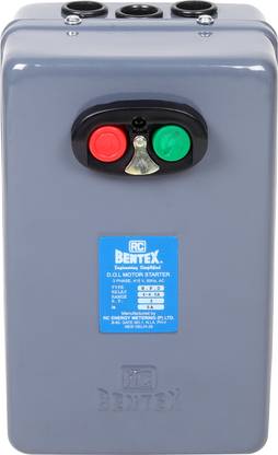 RC BENTEX Three Phase BPD Air Break DOL Submersible Control Starter 3 HP, 303000015 Water Pump ...