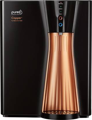 Pureit by HUL Copper+Mineral RO+UV+MF 8 L RO + UV Water Purifier with ...