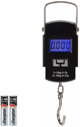 Zeom ®A-08 50Kg Hook Type Digital LED Display Portable Luggage Weighing ...