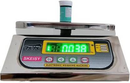 Skeisy DOUBLE DISPLAY STEEL PLATER/BODY WEIGHT MACHINE WITH INBUILD ...