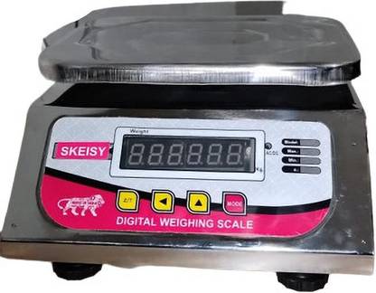 Skeisy DOUBLE DISPLAY STEEL PLATER/BODY WEIGHT MACHINE WITH INBUILD ...