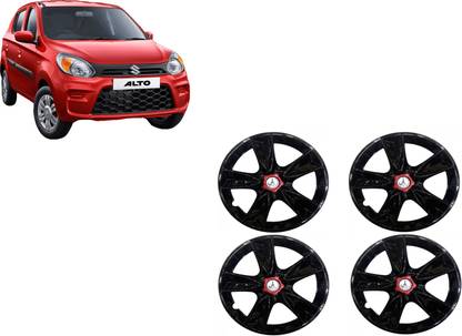 ALPINEZO CAR WHEEL CAP/WHEEL COVER MAPPLE DEGINE "BLACK_AND_MIDDLE_RED ...
