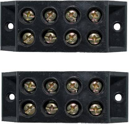 Ovicart 4 Way 30A Bakelite Connector Strip Black Screw Terminal ...