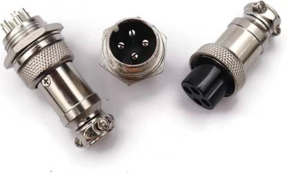 AirSoft 4 PIN ctr Male Female Panel Metal Aviation Wire Connector Plug ...