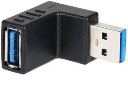Mak World USB 3.0 A Male to B Female L Shape Converter Adapter USB 3.0 ...