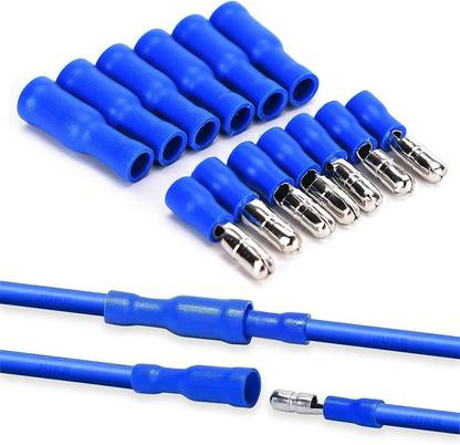 JUKR 20 Male + 20 Female Bullet Type Connector Terminal For Automobile ...