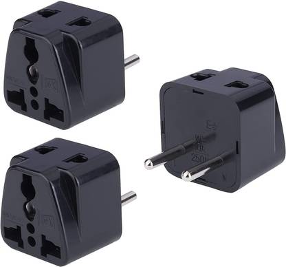 MX Universal Socket Plug (Type C) MX3434B (Pack of 3) Worldwide Adaptor ...