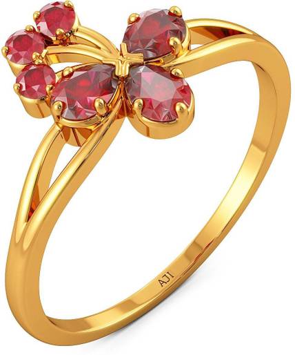 Joyalukkas 22kt Ruby Yellow Gold ring Price in India - Buy Joyalukkas ...