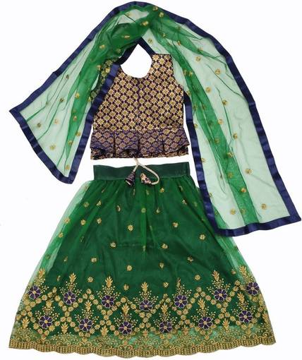 Radhe krishna lace Girls Lehenga Choli Ethnic Wear Embroidered Lehenga ...