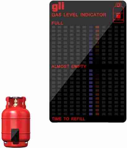 NUVIO Magnetic LPG Gas Cylinder Level Indicator Strip | Reusable Gas ...