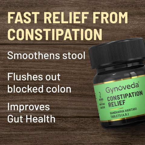 Gynoveda Constipation Fast Relief Ayurvedic Tablets with Haritaki ...