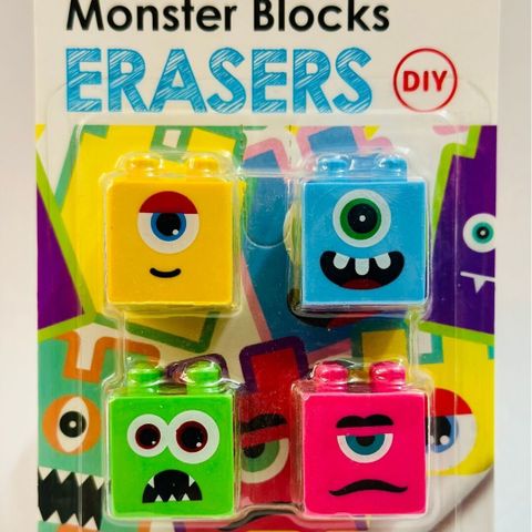Flipkart.com | TINZORI DIY Monster Theme Eraser Non-Toxic Eraser