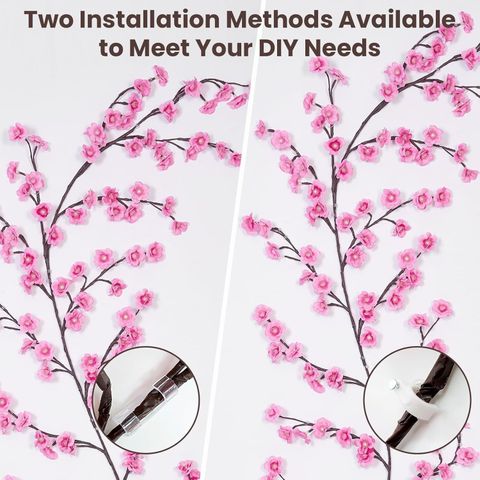 Troliver Cherry Blossom Tree Branch Wall Decorative LED Light Price in ...