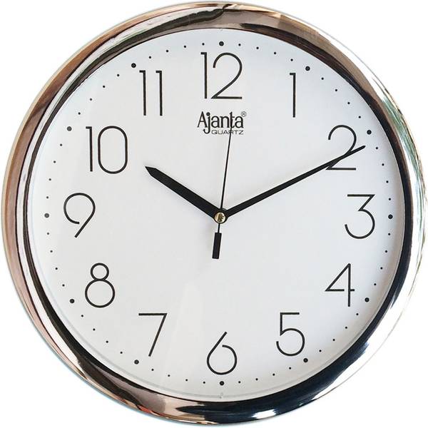 AJANTA Analog 26 cm X 26 cm Wall Clock (White, With Glass) - Price History