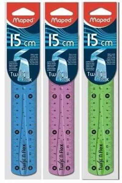 Maped Twist and Flex Flat Ruler 15cm Pack of 3 pc Ruler - Price History