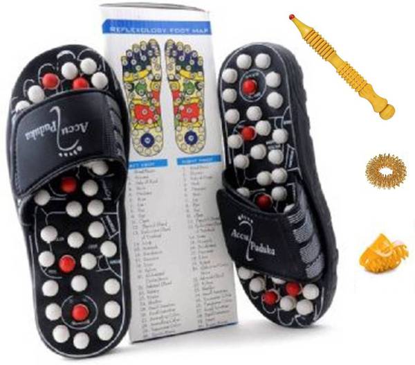 Acm 2000 Acupressure Paduka Accu Paduka Spring Slipper With Magnetic Full Body Circulation