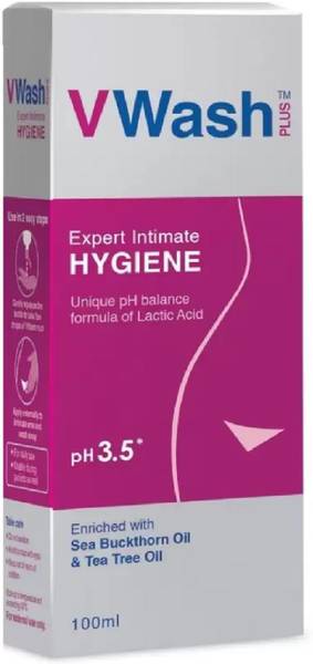 V WASH PLUS Expert Intimate Hygiene Intimate Wash (100 ml) Enriched ...