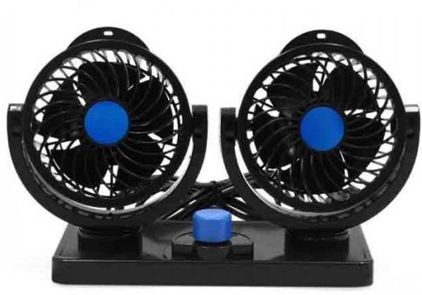 AutoTrends 12V Fan Cooling Air Fan Powerful Dashboard Electric Car Fan ...