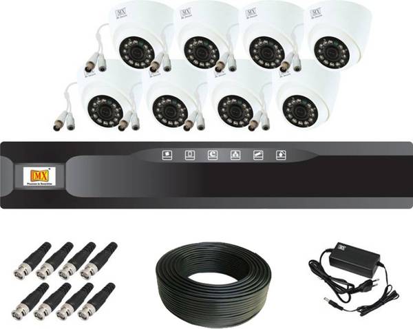 MX CCTV Camera Kit 8 Channel Analog System w/ Analog Camera DVR BNC DC ...