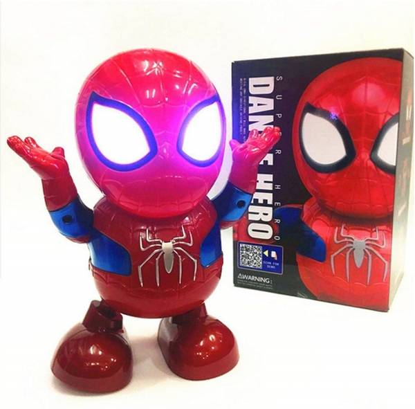 Bestie Toys Dancing Spiderman Dance Hero Toys Dancing Robot with Light ...
