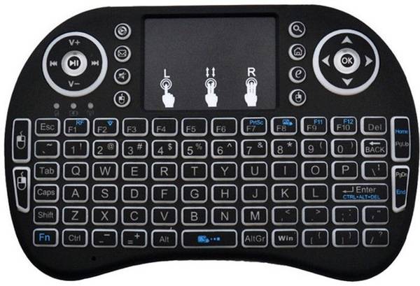 TOPHAVEN Mini Handy Wireless Keyboard Wired USB Multi-device Keyboard ...
