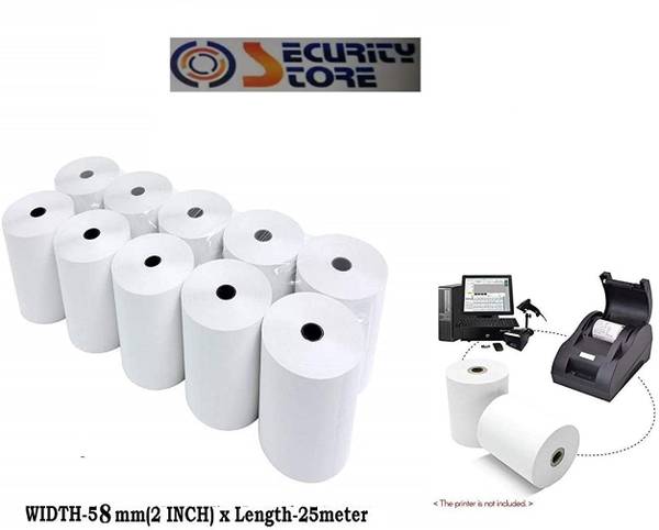 Security Store Billing Rolls 2 inch Thermal Paper Rolls for All types ...