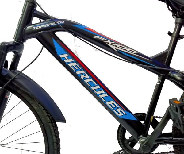 HERCULES Front Disc and Fat Tyre 26T Mountain Bike Black Men Bicycle ...