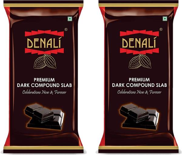 Denali Premium Dark Compound Slab with 18% Cocoa, Delicious Chocolate ...
