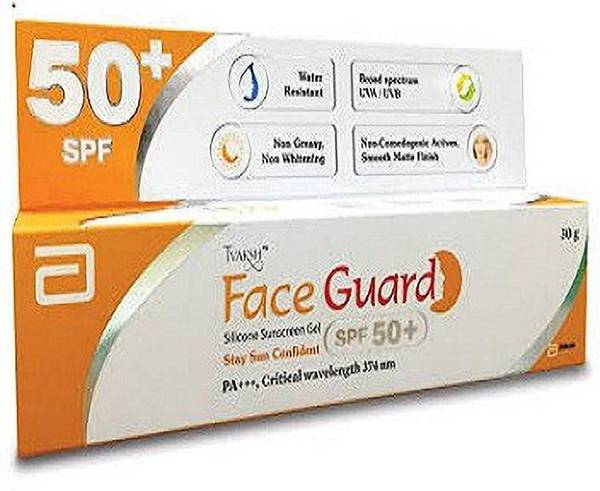 Abbott Face Guard Silicone Sunscreen gel SPF 50+ 30gm - SPF 50+ PA ...