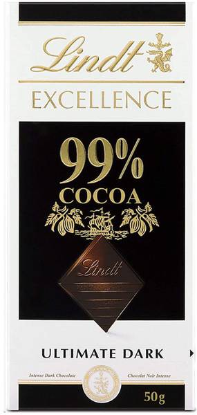LINDT Excellence 99% Cocoa Dark Chocolate Bars - Price History