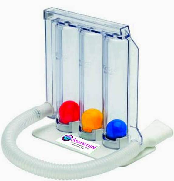 AMAZECARE Incentive Spirometer/Respirometer/Breathing Lungs Exerciser 3 ...