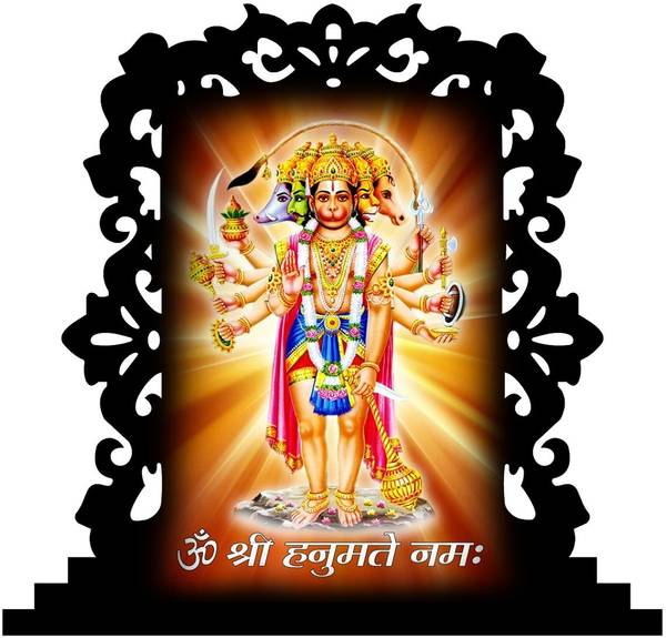 panchmukhi hanuman statue for car dashboard