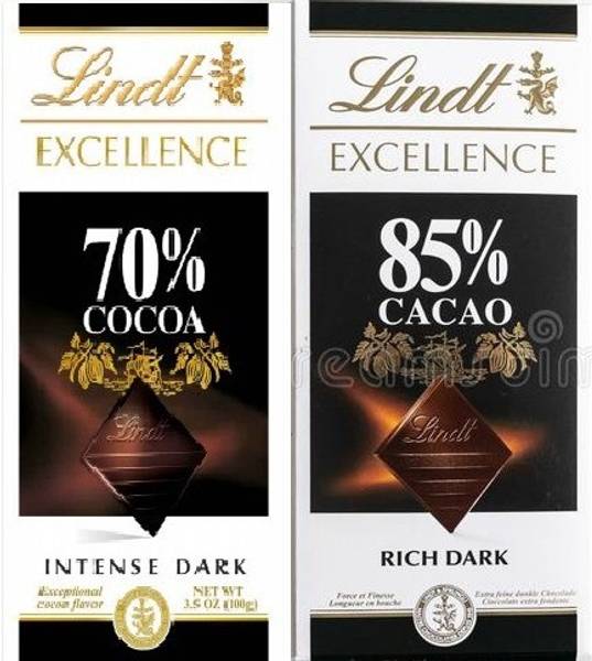 LINDT Excellence 70% + 85% Dark Chocolate Bars - Price History