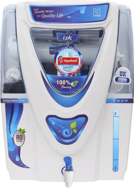 Aqua Fresh EPIC purify ro uv uv Tds controller 12 L RO + UV + UF + TDS ...