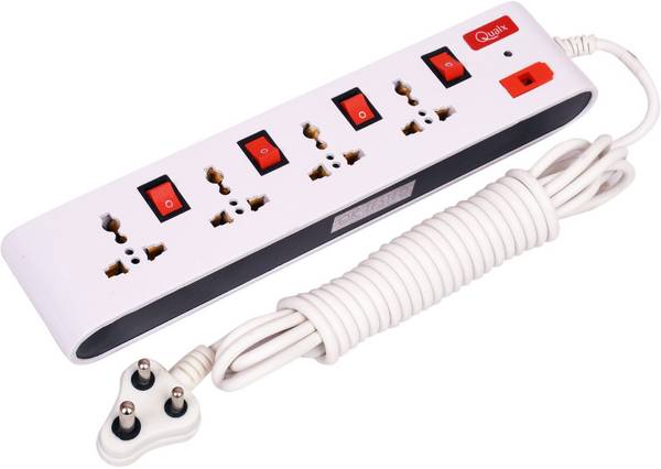 FOUR STAR Extension Boards 4+4 Cord Length 2.5 4 Socket Extension ...