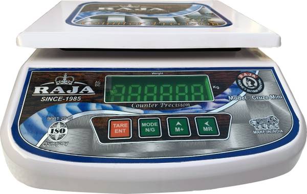 RAJA PVC Fibre Platter Digital Electronic Portable Weighing Scale 30 kg ...