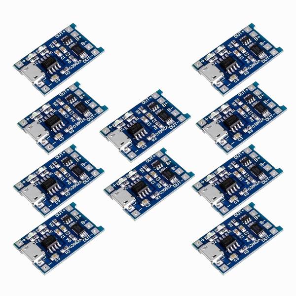 Republic TP4056 Micro USB 5V 1A 18650 Lithium Battery Charger Module ...