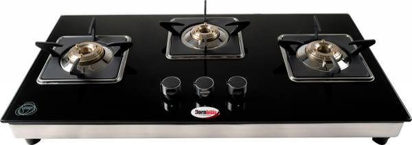 Hornbills 3 Burners Automatic Gas Stove with Square Pan Support PNG ISI ...