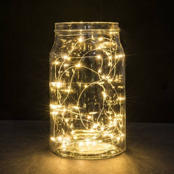 Meneon 20 LEDs 2.01 m Gold Steady String Rice Lights - Price History