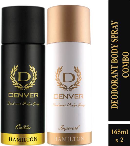 Denver Caliber and Imperial Combo Deodorant Spray - For Men - Price History